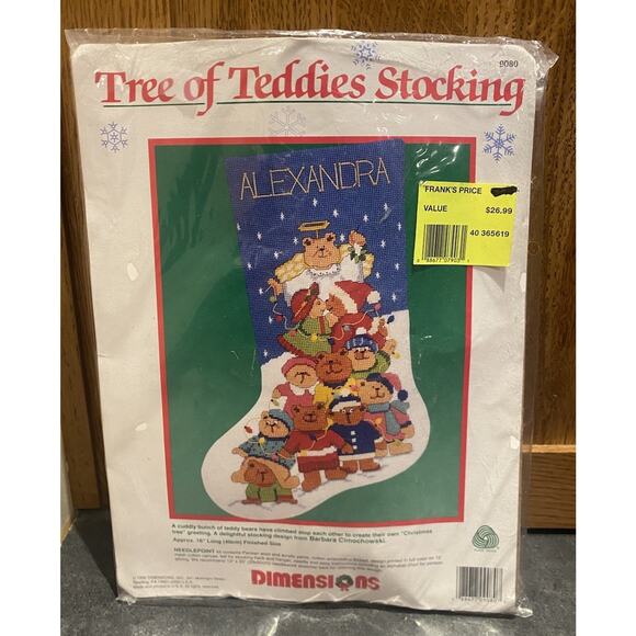 Dimensions | Office | Vintage 992 Nwt Dimensions Christmas Stocking Kit ...